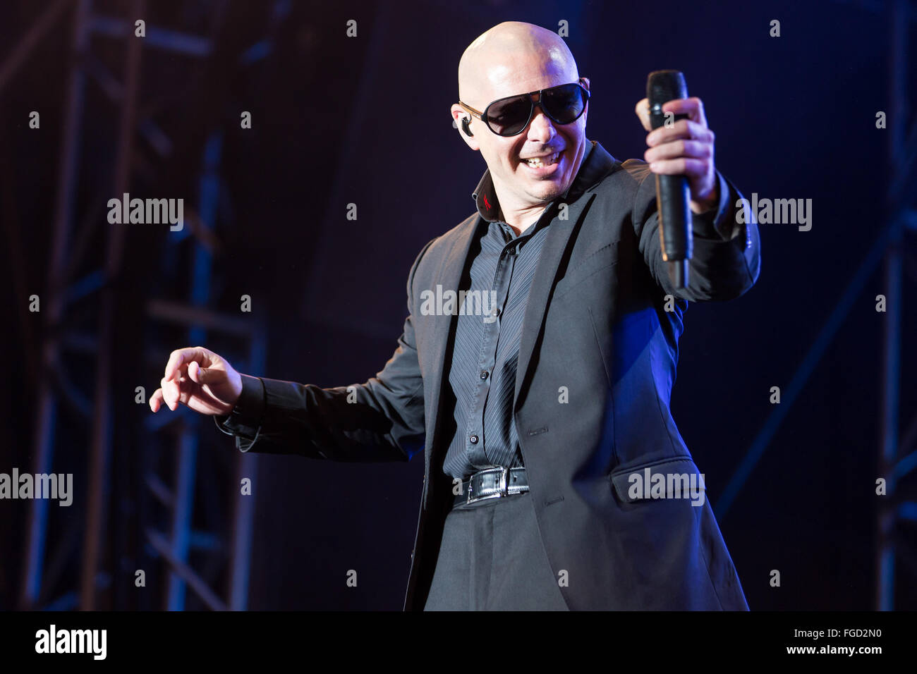 Pitbull Rapper Stencil