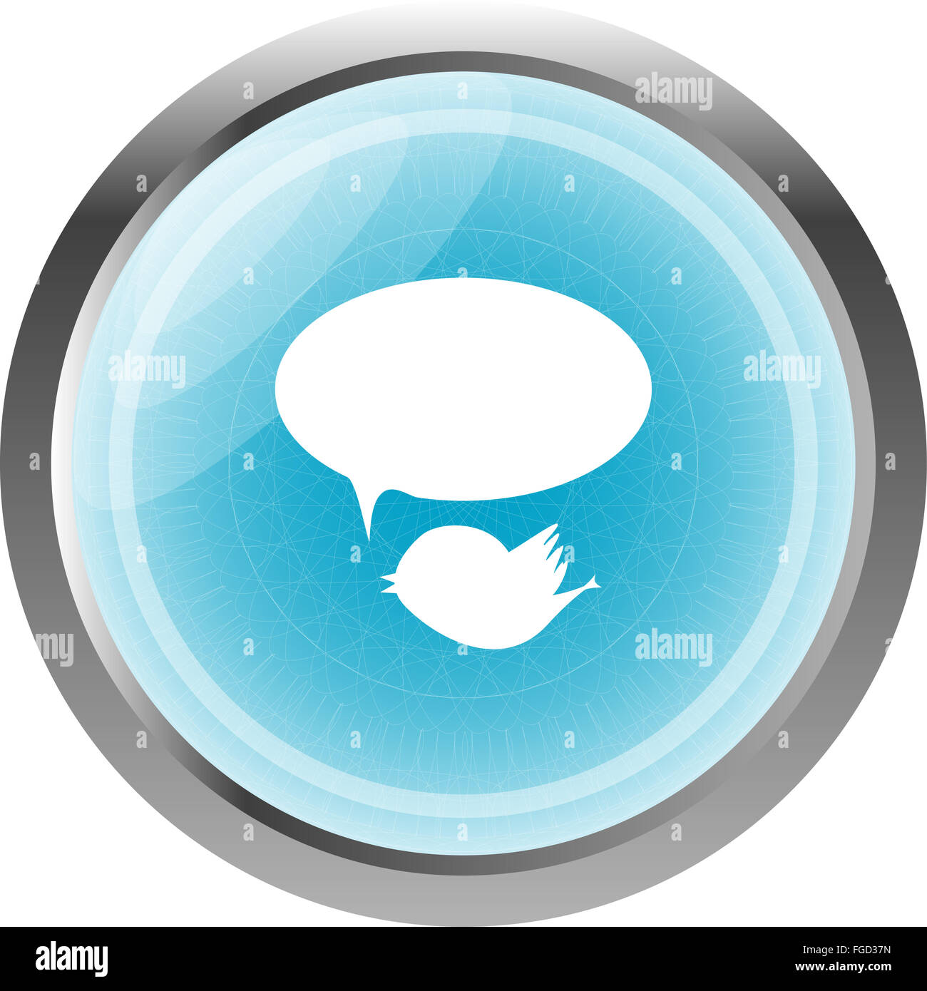 isolated internet web icon with bird and cloud sign Stock Photo - Alamy