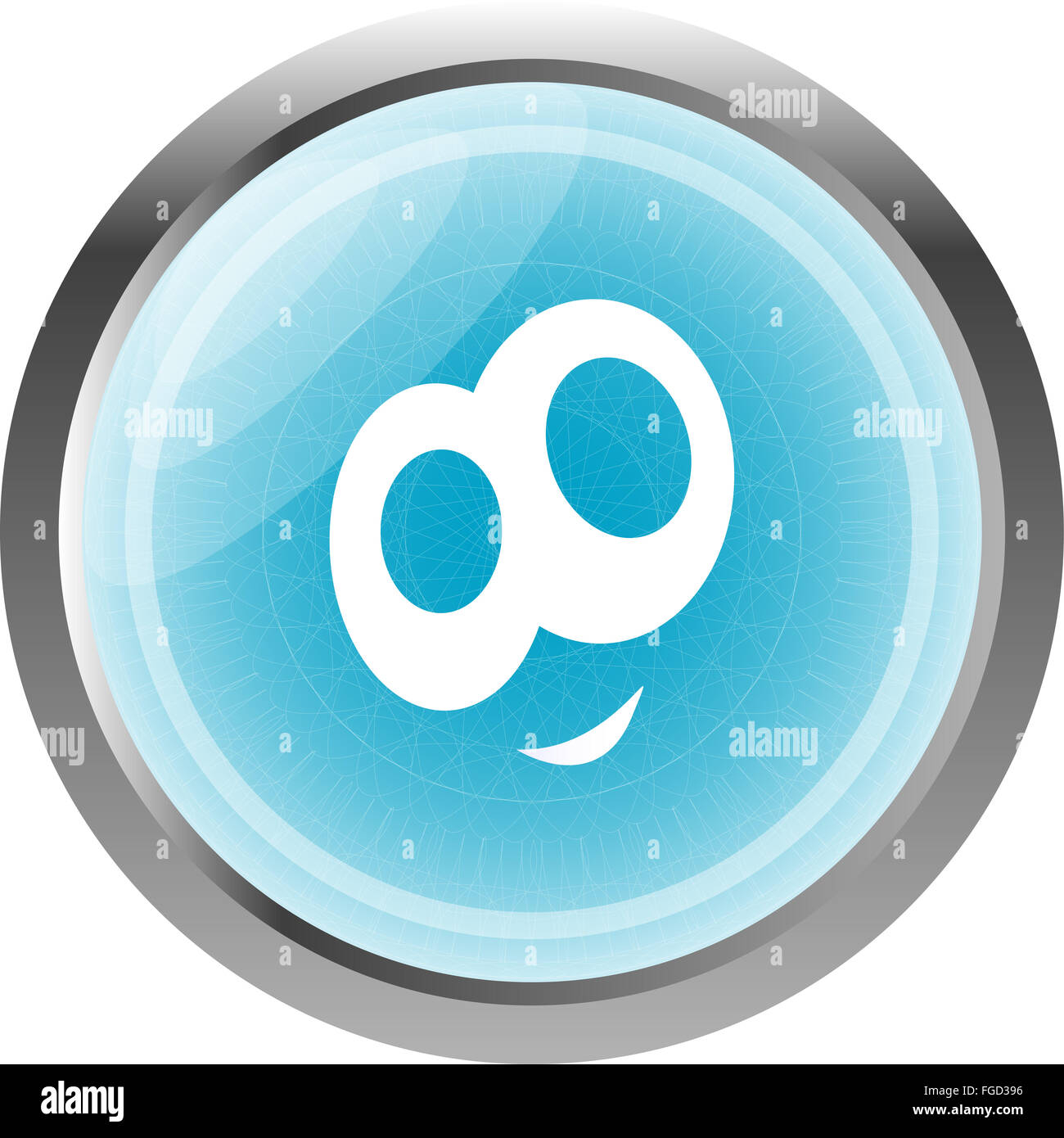 smile face icon button, funny face for web Stock Photo - Alamy