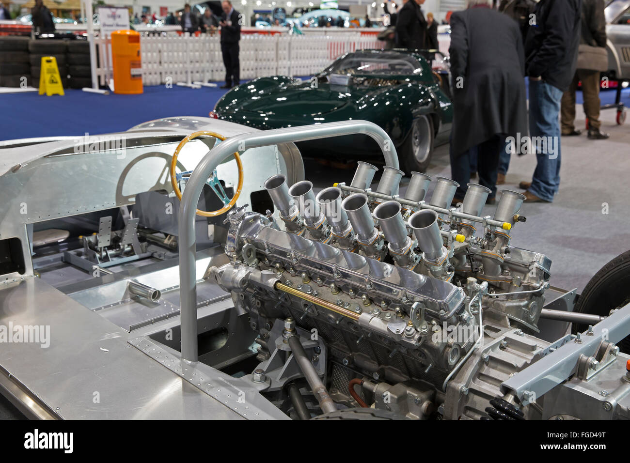 ExCel London,UK,18th February 2016,Classic car engine on show at The ...