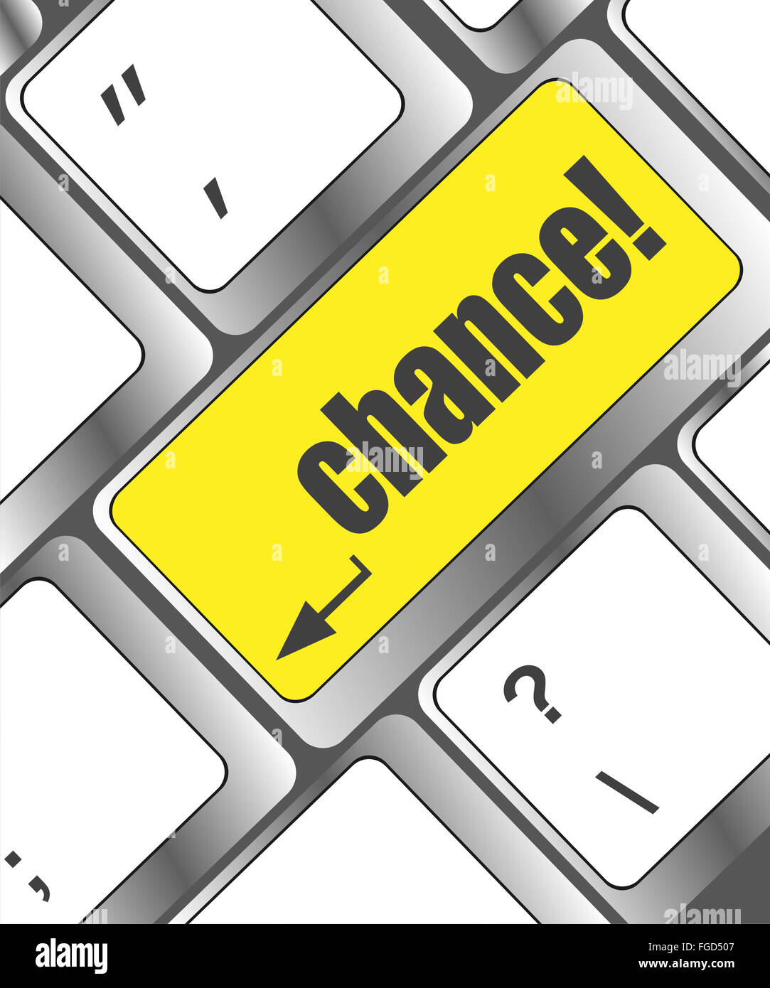 chance button on computer keyboard key Stock Photo - Alamy