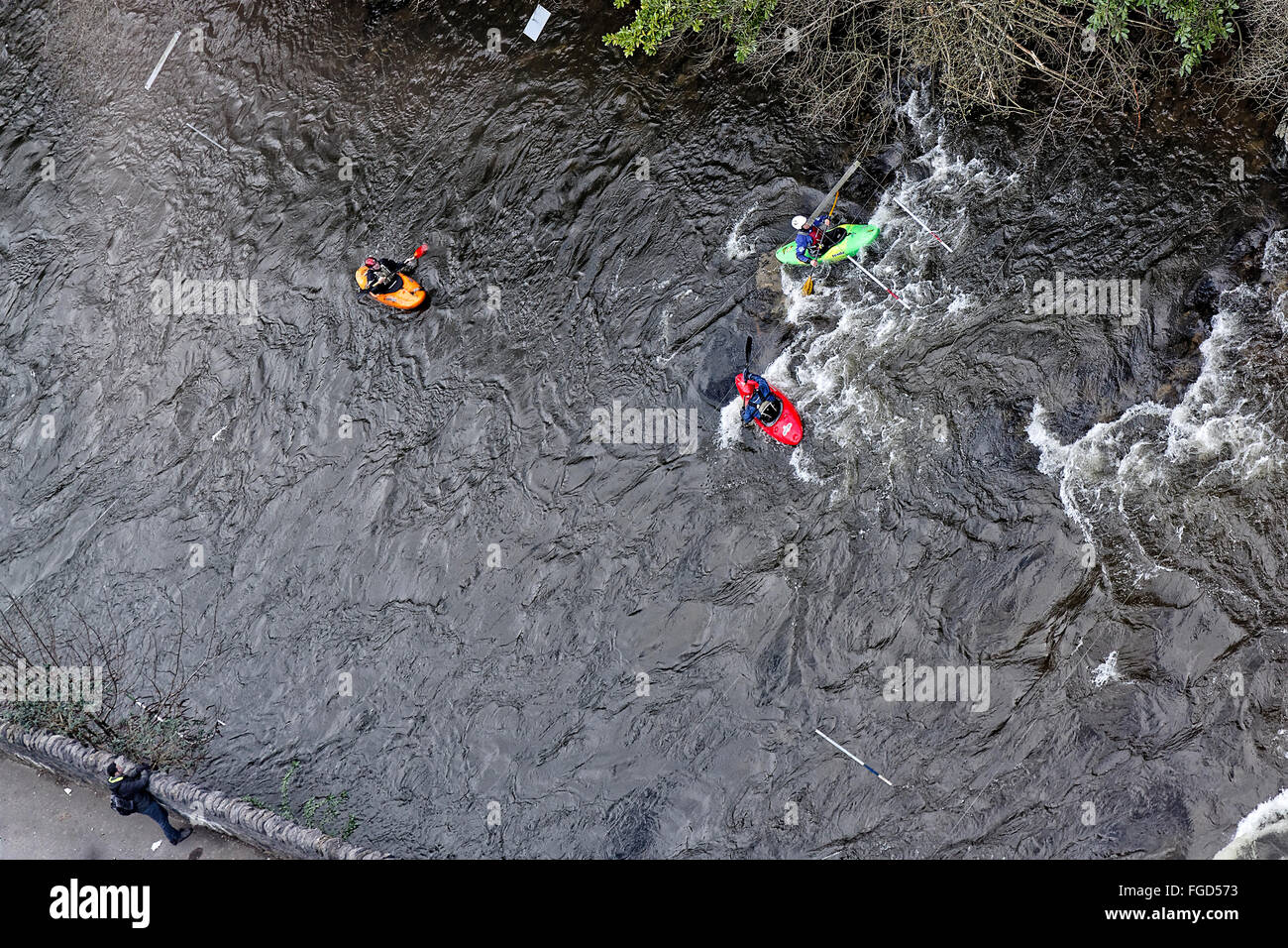 Whitewater Kayak Slalom Stock Photo - Alamy