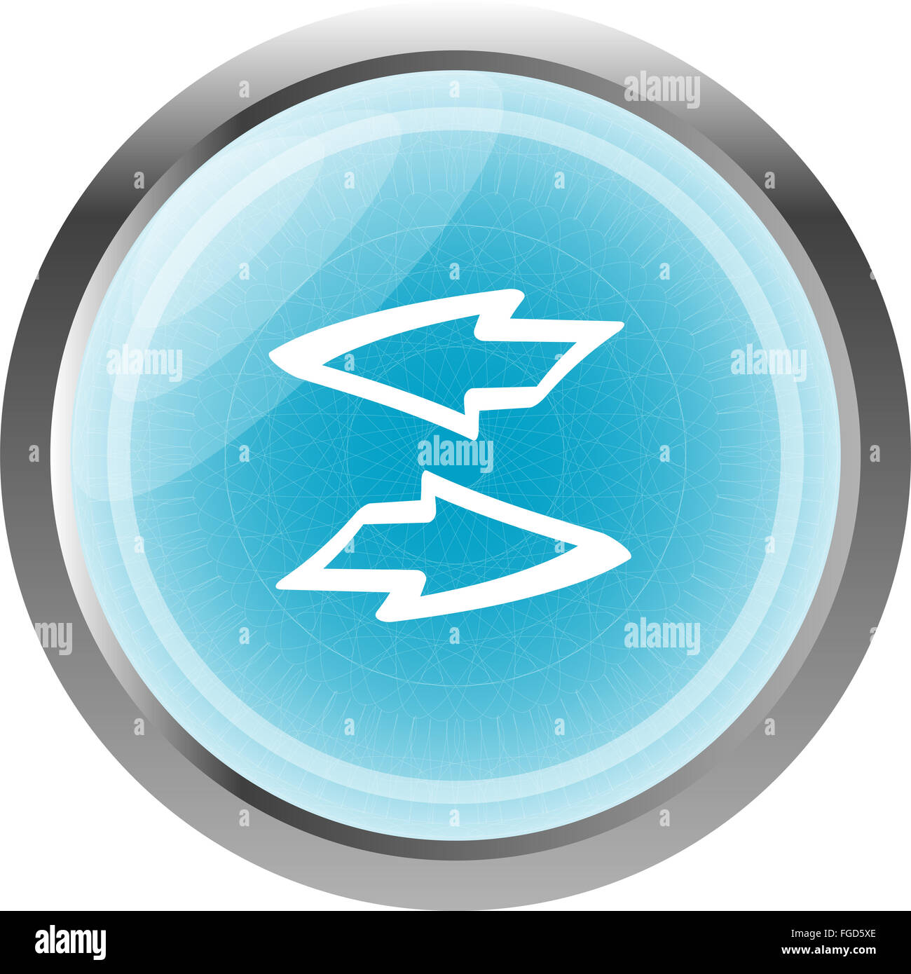 Button web icon with arrow set isolated on white Stock Photo - Alamy