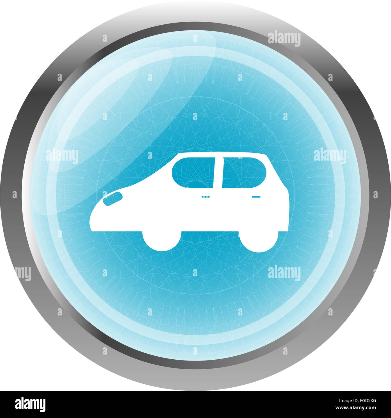 Car icon button design elements isolated on white Stock Photo - Alamy