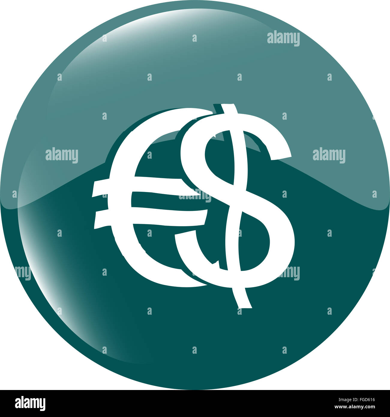 button money sign, icon isolated on white Stock Photo - Alamy