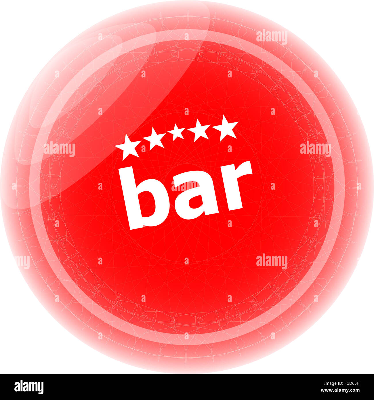 bar word on stickers red button, business label Stock Photo - Alamy