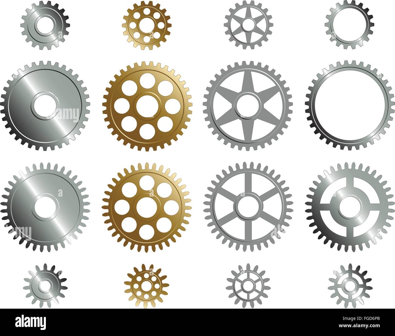 Vector format of various gears Stock Vector Image & Art - Alamy