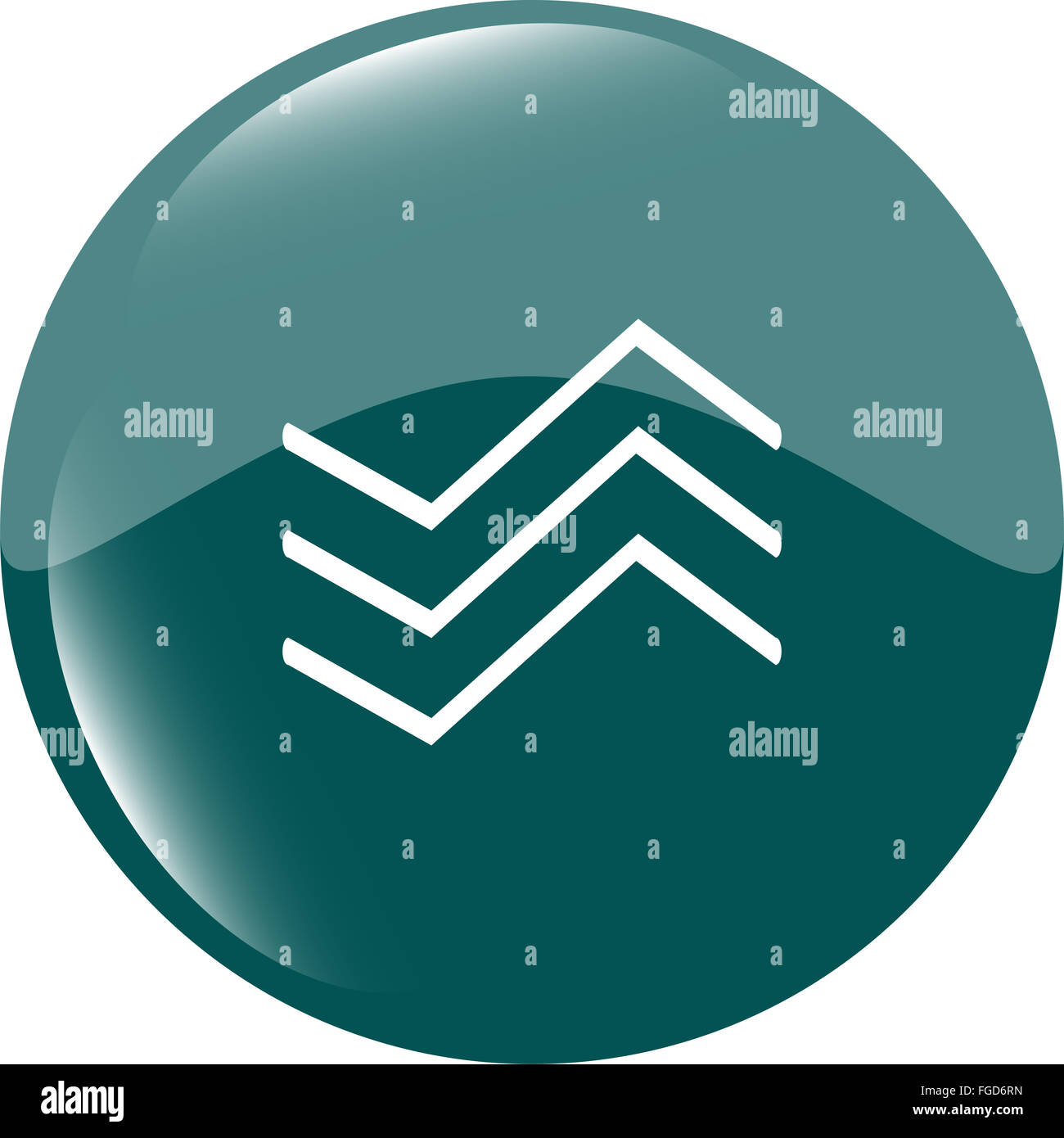 wave web icon. Application web button. isolated on white Stock Photo ...