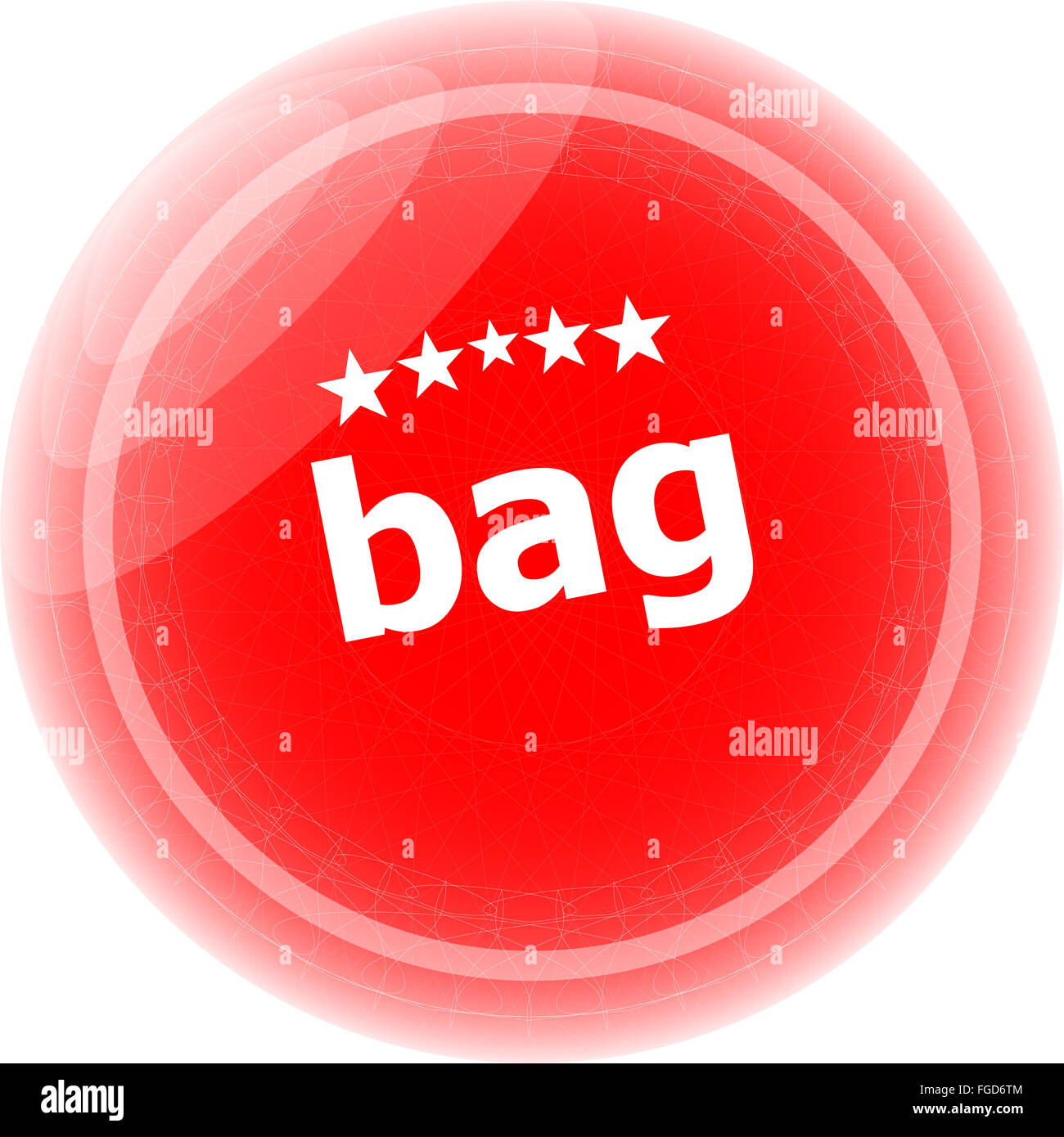 bag word on red stickers button, label, social concept Stock Photo - Alamy