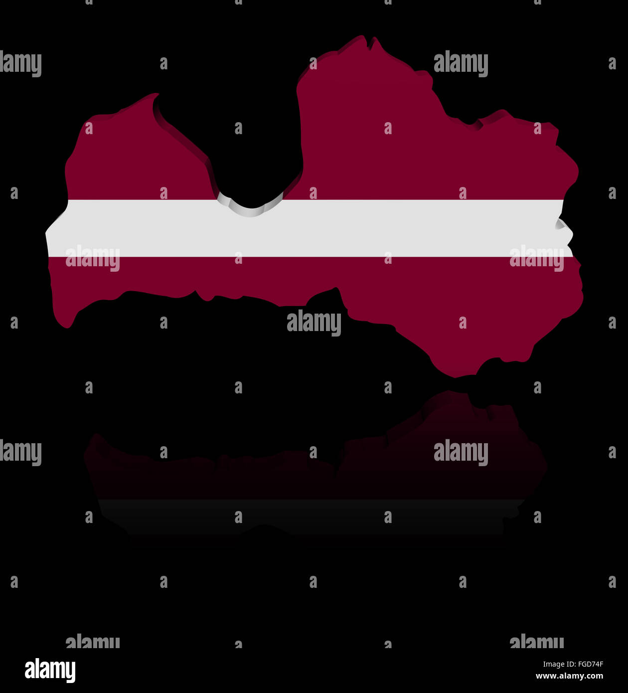 Latvia map hi-res stock photography and images - Alamy