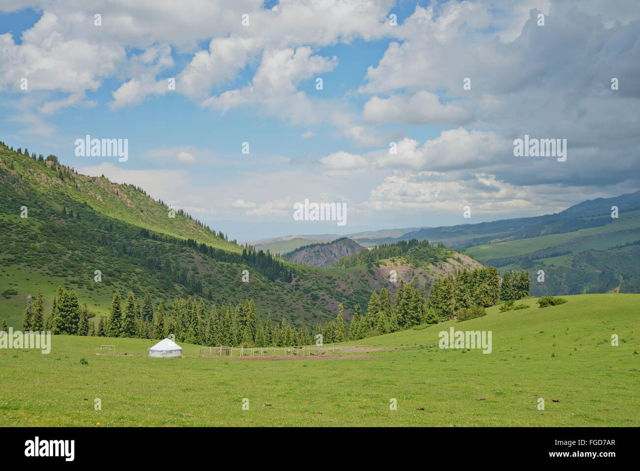 Tian shan yurt hi-res stock photography and images - Alamy