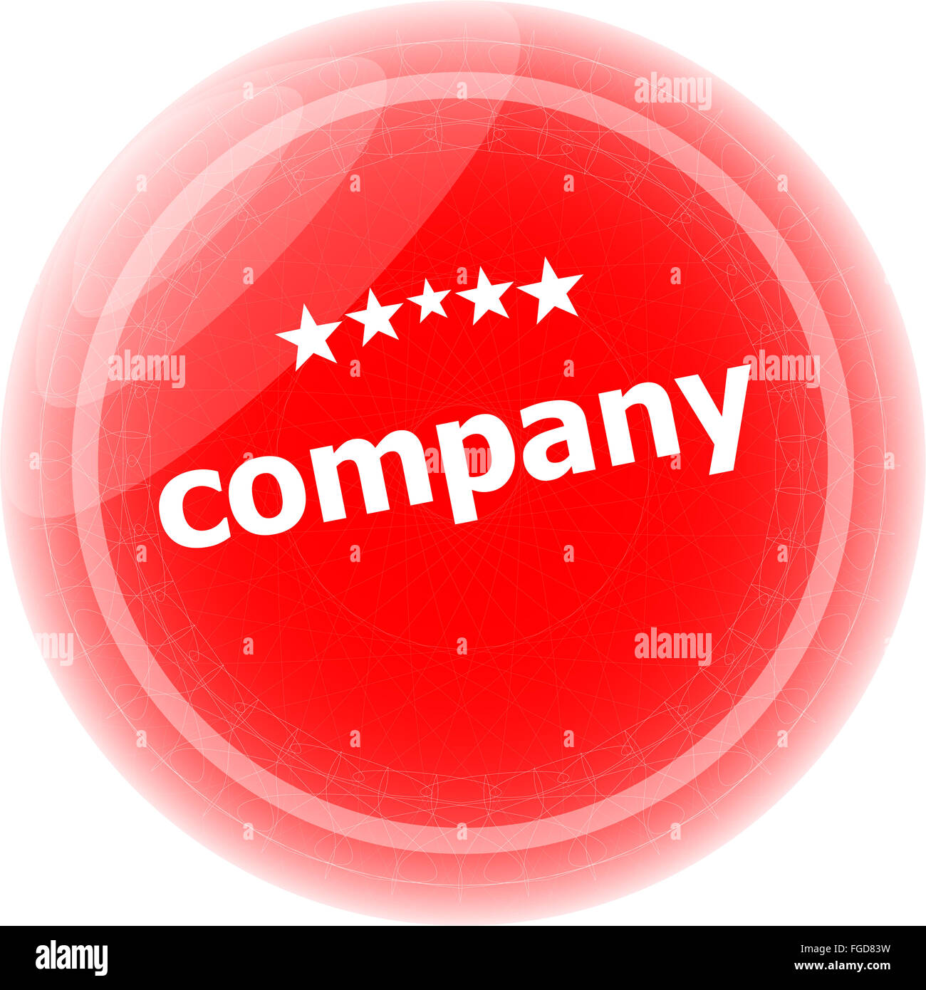 company word on red stickers button, label Stock Photo - Alamy