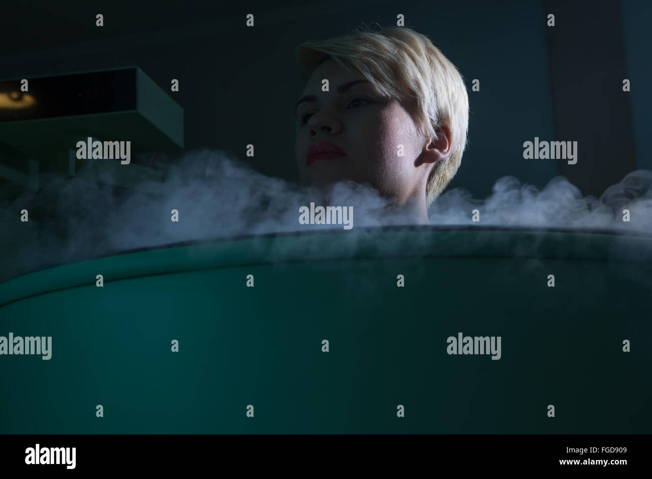 cryotherapy capsule in cosmetological clinic Stock Photo - Alamy