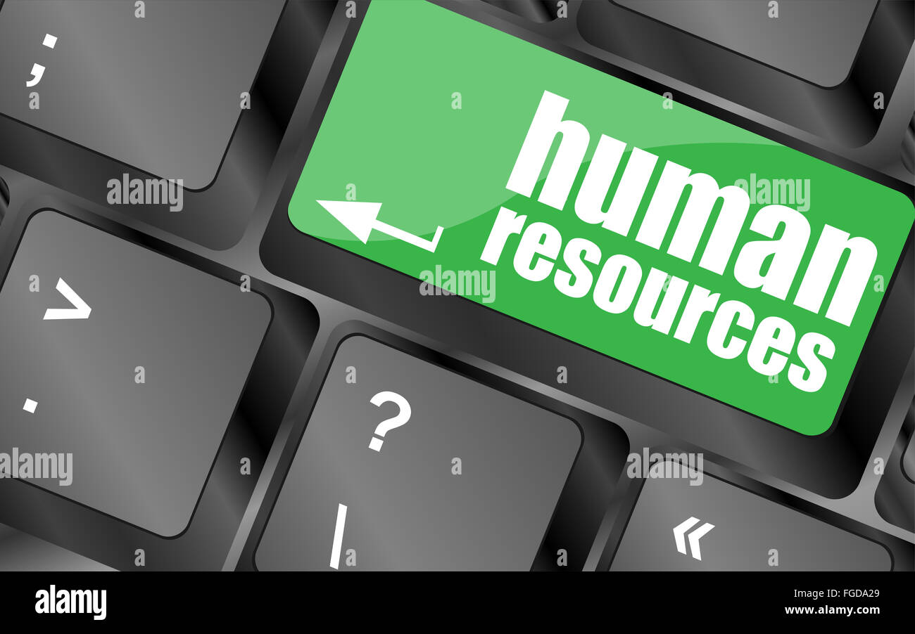 Human resources button on computer hi-res stock photography and images ...