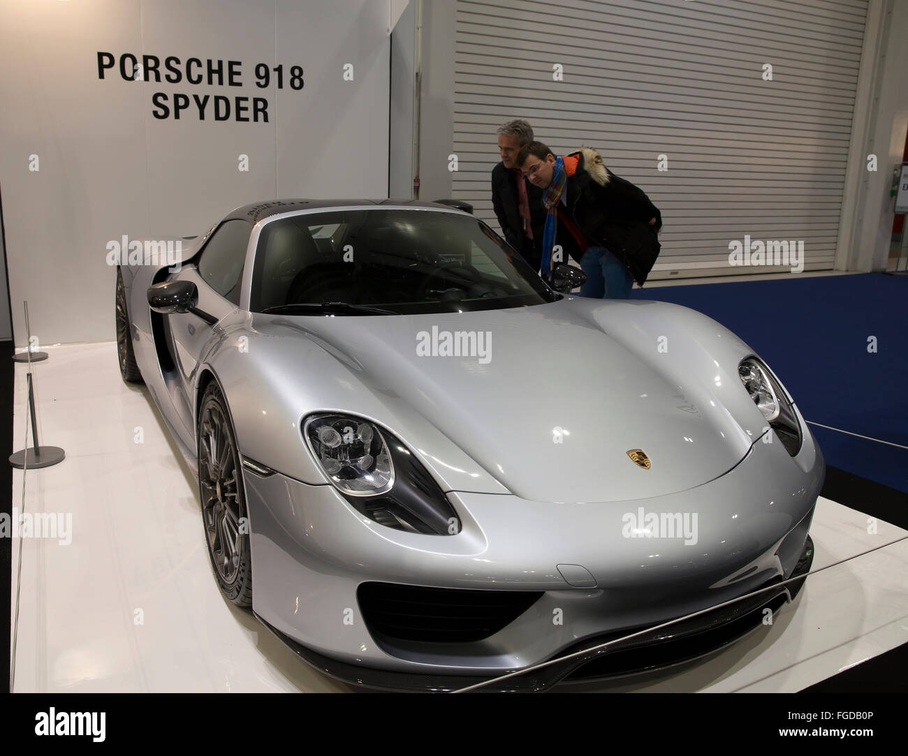 ExCel London,UK,18th February 2016,Porsche 918 Spyder on show at The ...