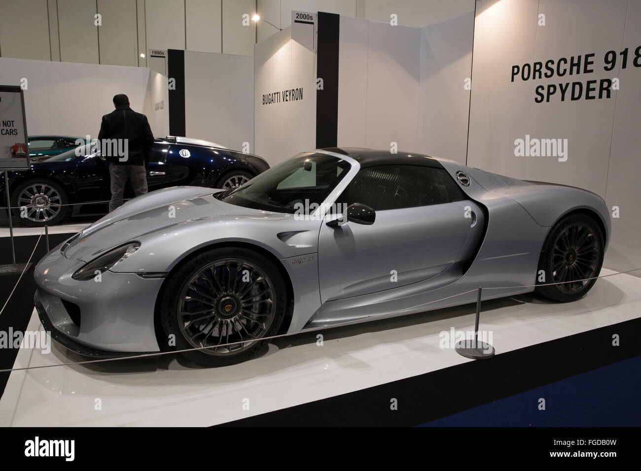ExCel London,UK,18th February 2016,Porsche 918 spyder on show at The ...