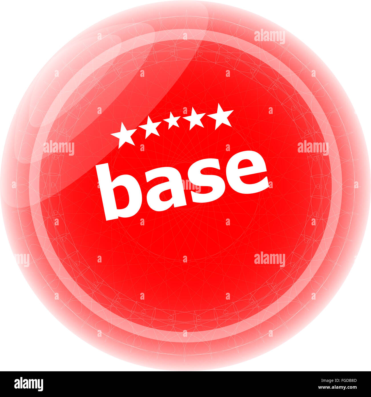 base word on stickers red button, business label Stock Photo - Alamy