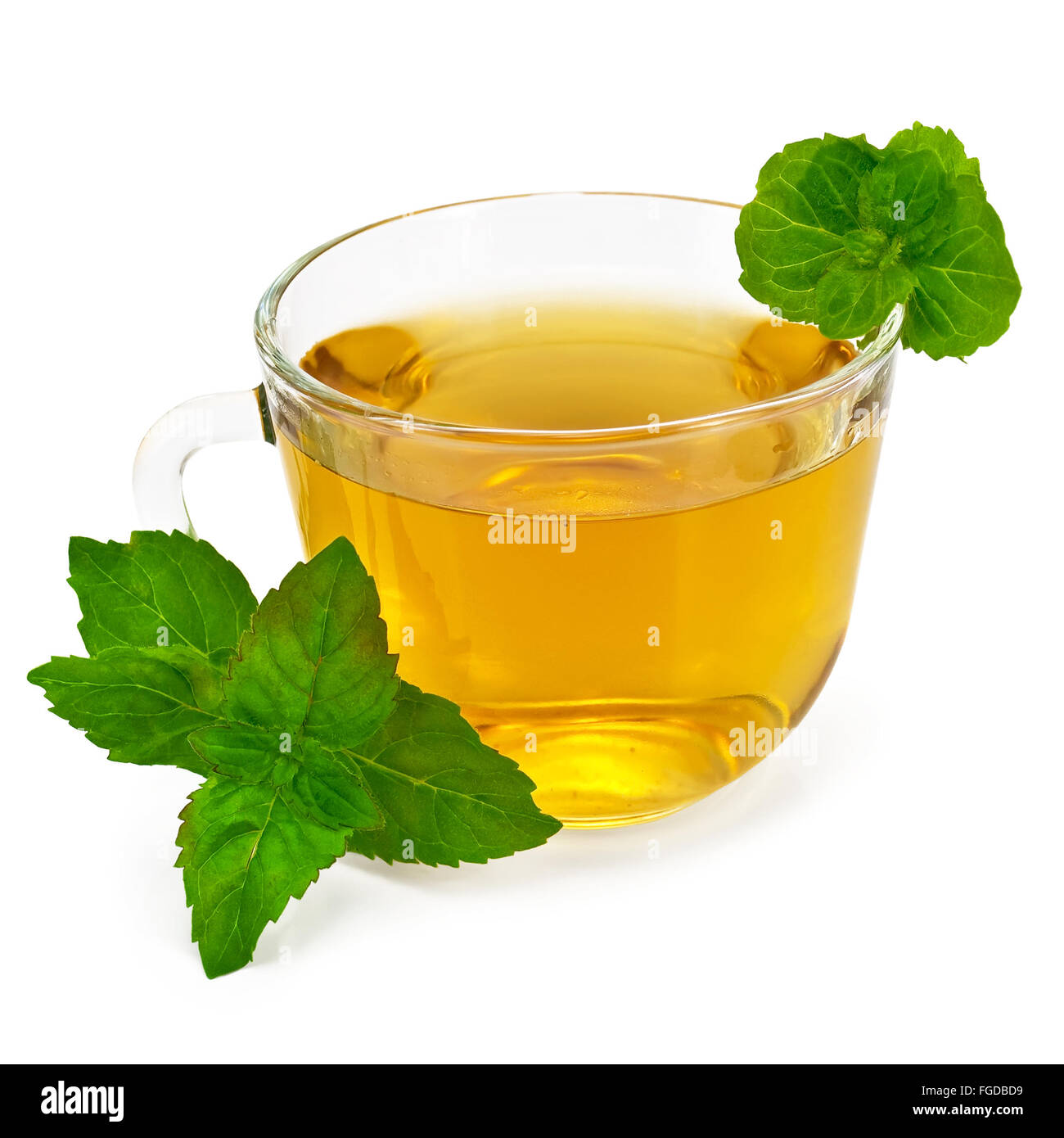 Cup mint tea in Cut Out Stock Images & Pictures - Alamy