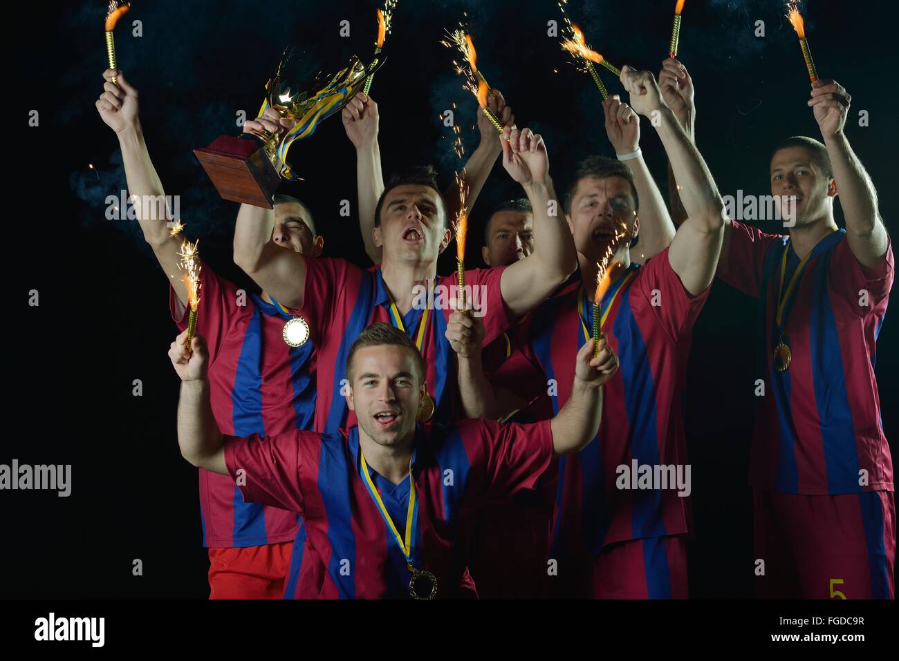 Team celebrating win hi-res stock photography and images - Alamy