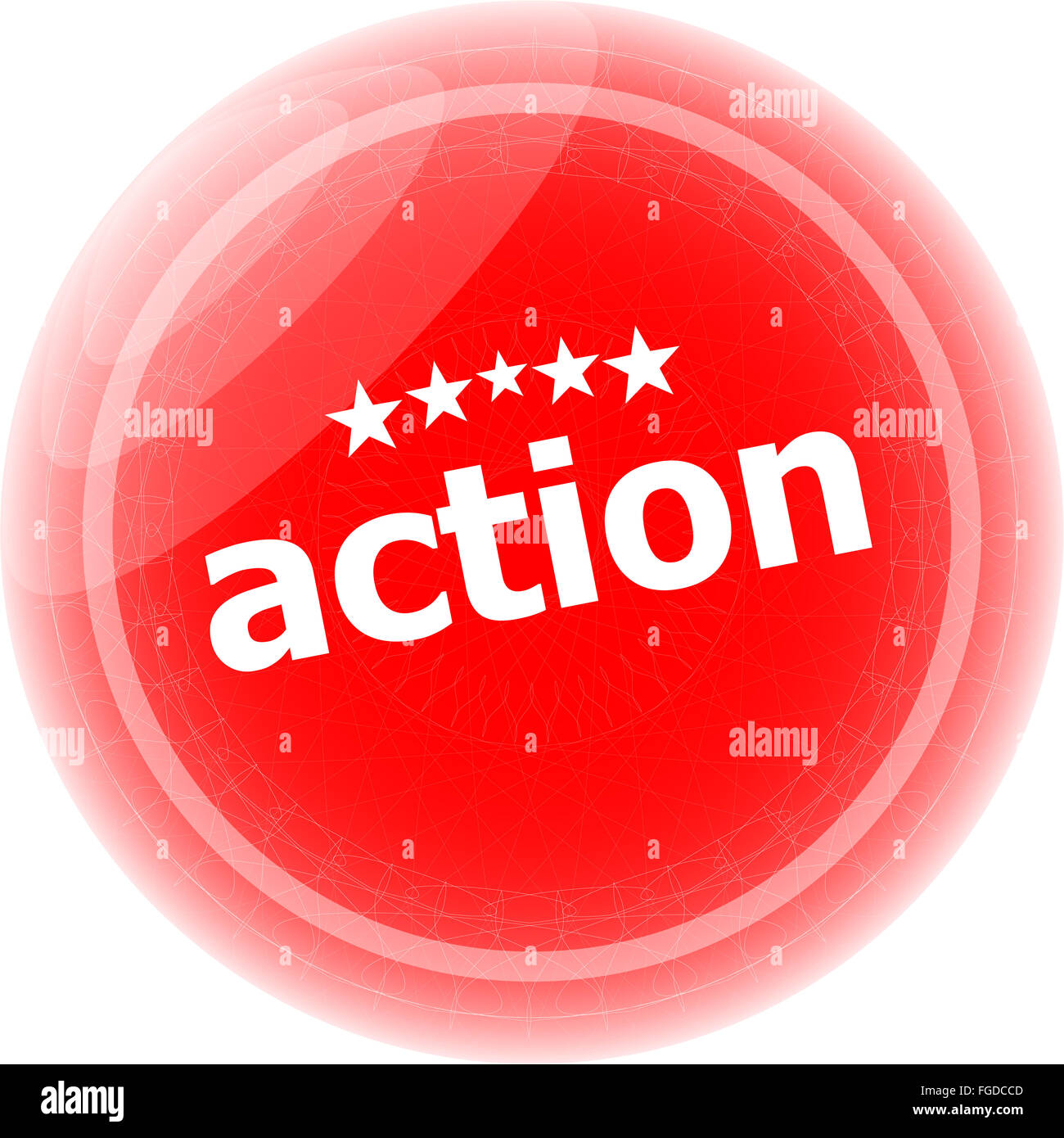 action stickers set, icon button isolated on white Stock Photo - Alamy