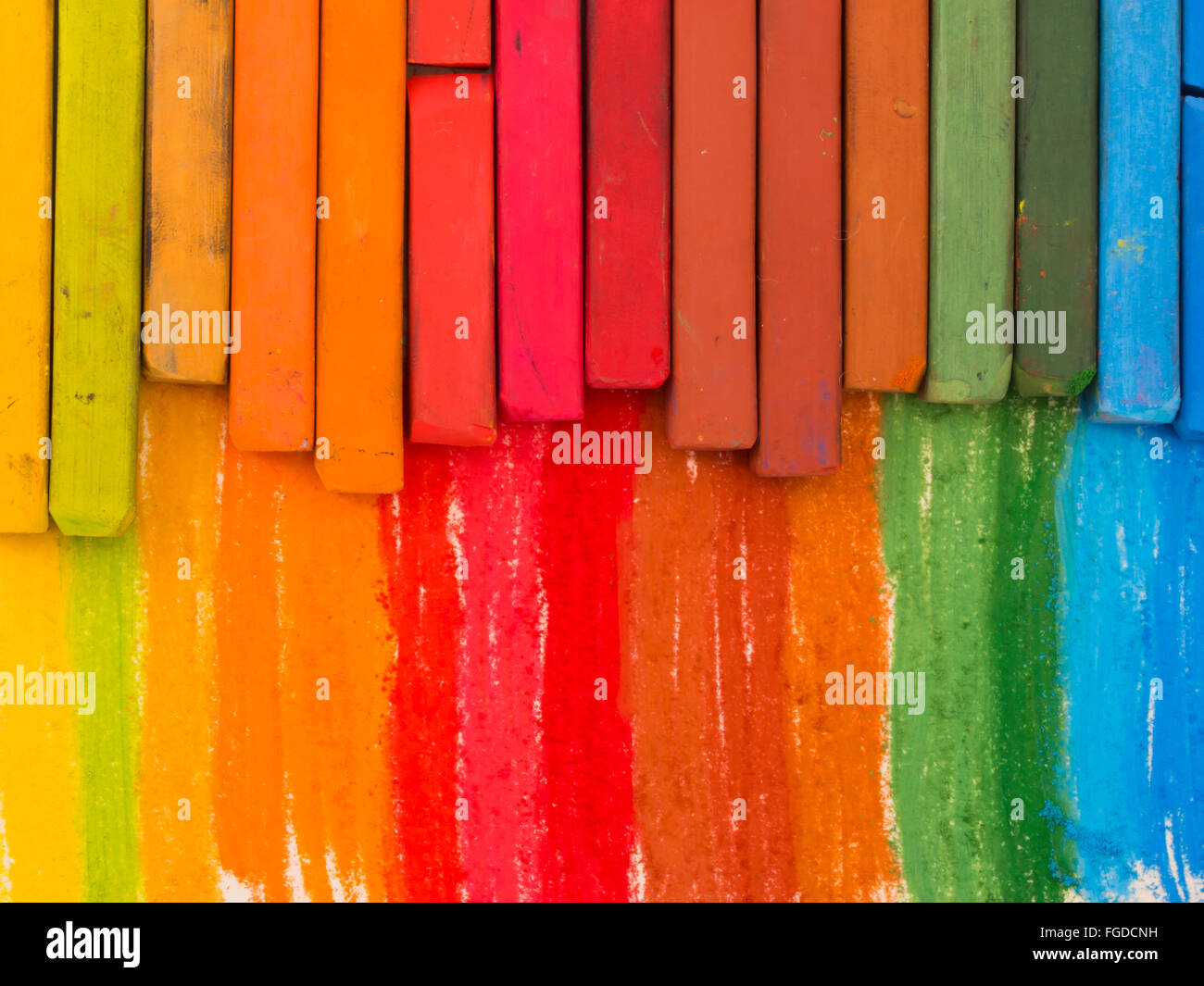 colorful artistic crayons Stock Photo - Alamy