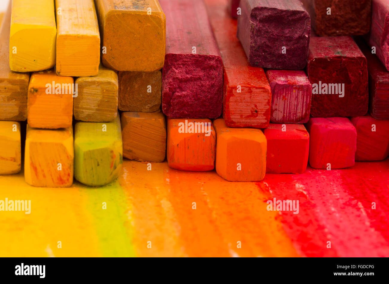 colorful artistic crayons Stock Photo - Alamy