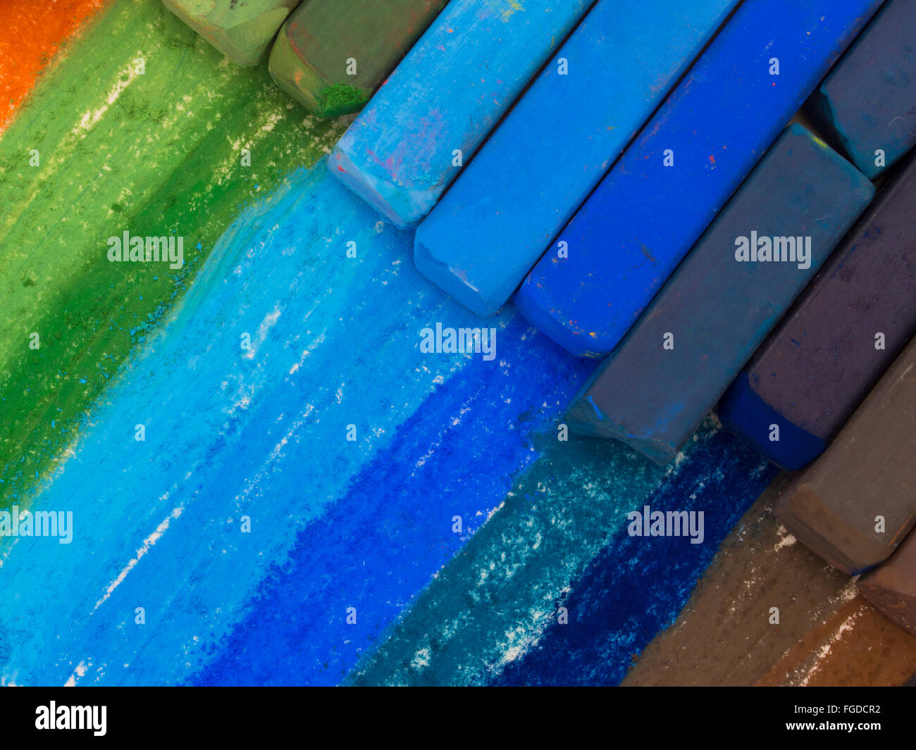colorful artistic crayons Stock Photo - Alamy