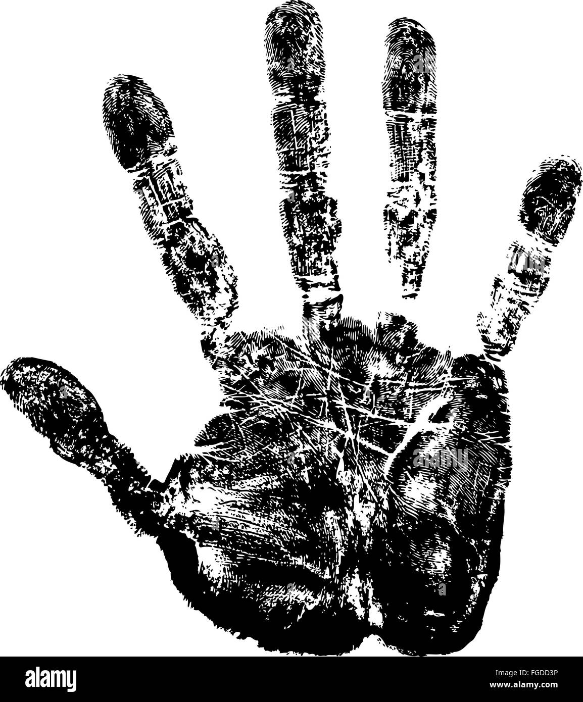 Vector Image Of Hand Print Stock Vector Image And Art Alamy