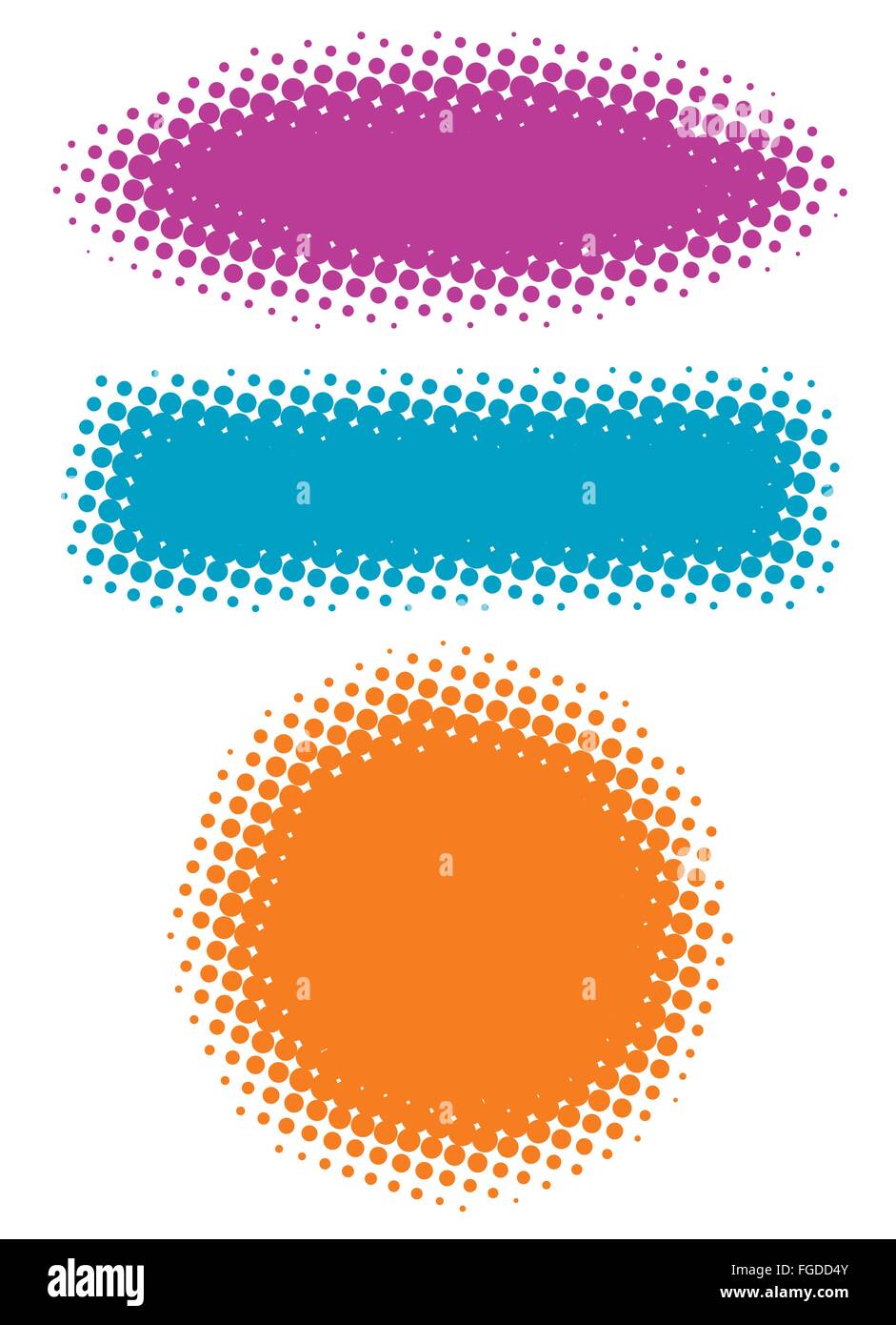 Blue retro abstract halftone Cut Out Stock Images & Pictures - Alamy