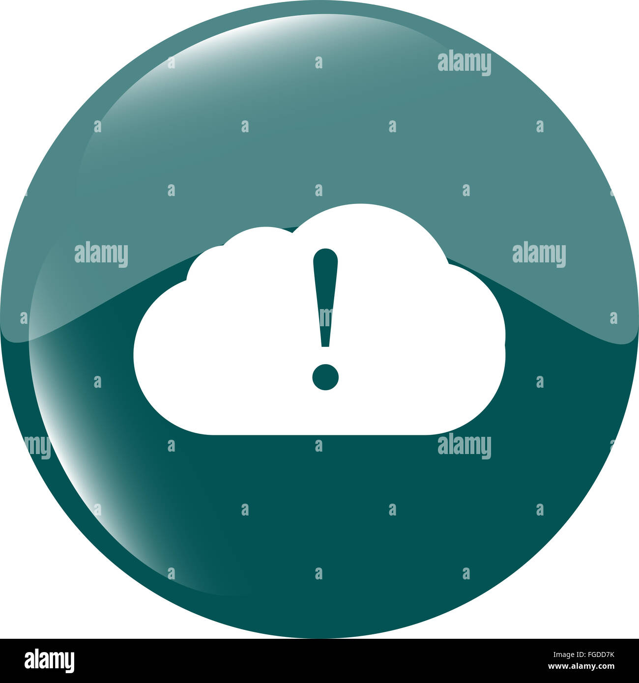 speech bubbles with exclamation mark web icon Stock Photo - Alamy