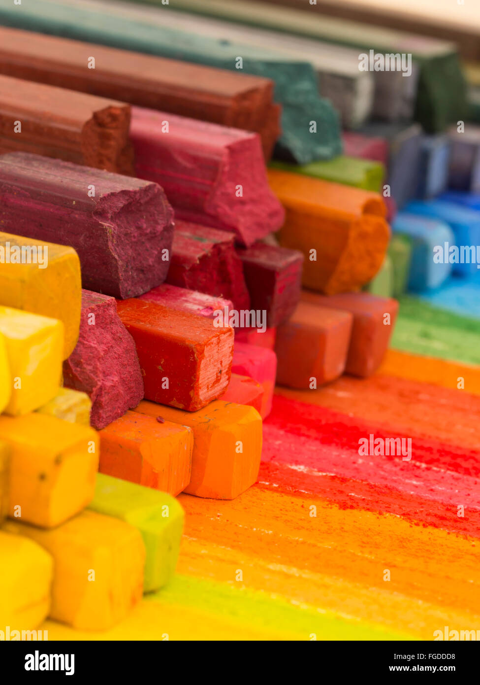 colorful artistic crayons Stock Photo - Alamy