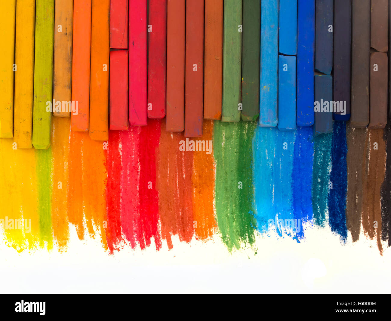 colorful artistic crayons Stock Photo - Alamy