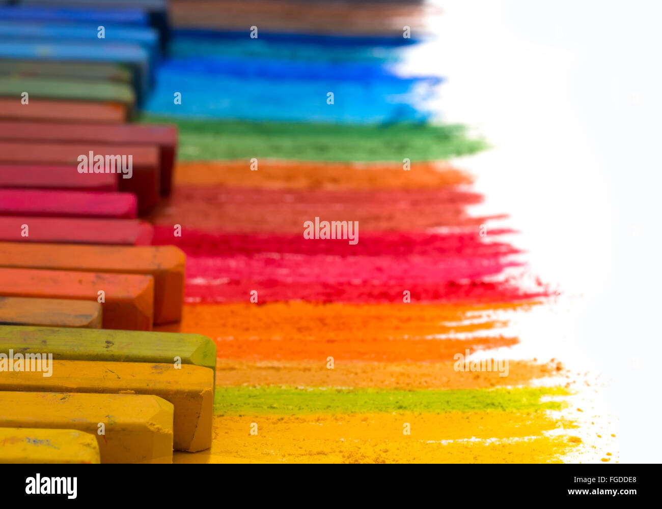 colorful artistic crayons Stock Photo - Alamy