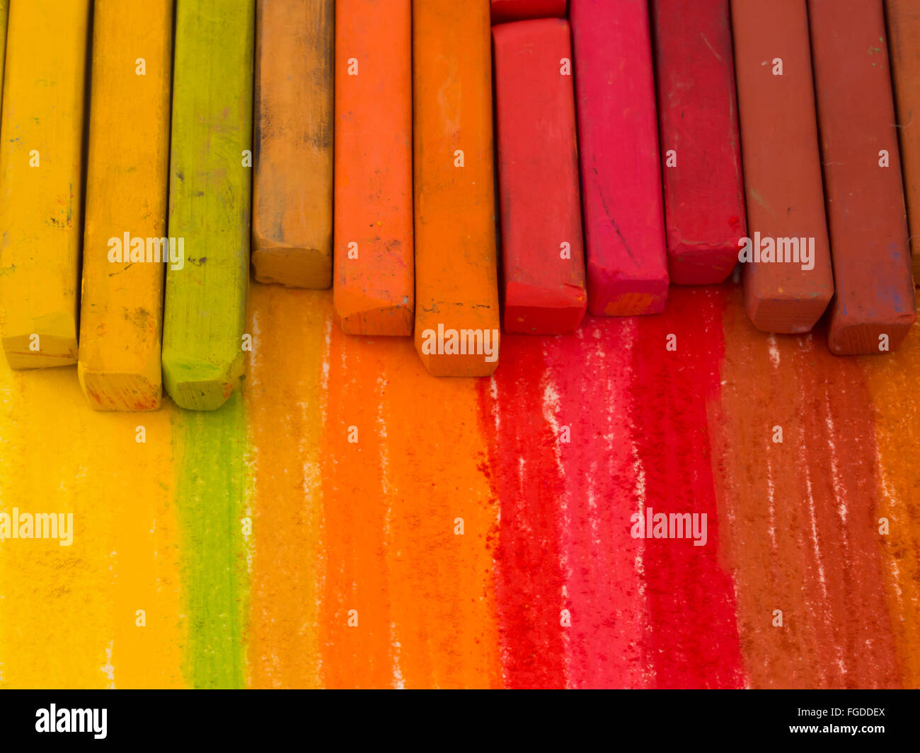 colorful artistic crayons Stock Photo - Alamy
