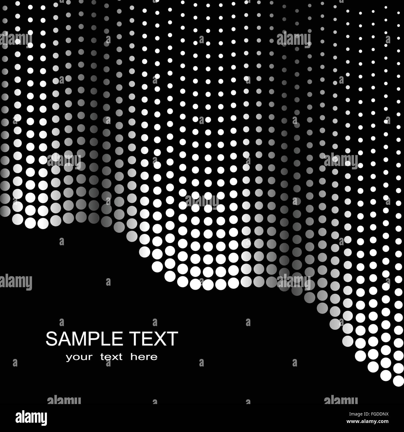 Vector halftone background with the space for text Stock Vector Image ...
