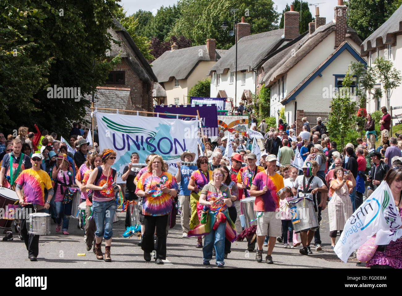 At Tolpuddle Martyrs Festival.Trade Union gathering rally held annually ...