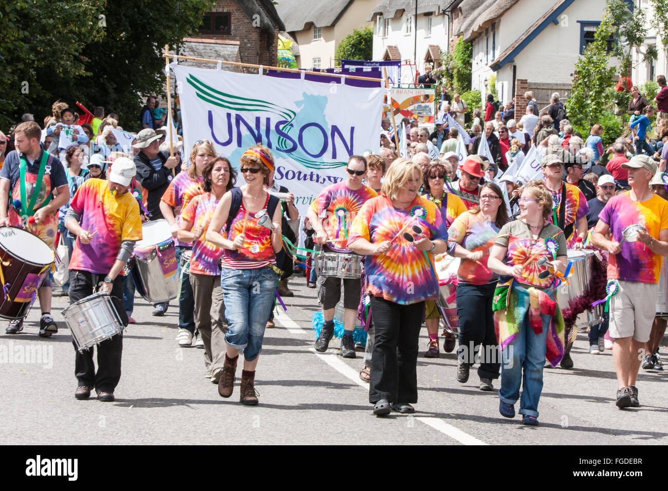 At Tolpuddle Martyrs Festival.Trade Union gathering rally held annually ...
