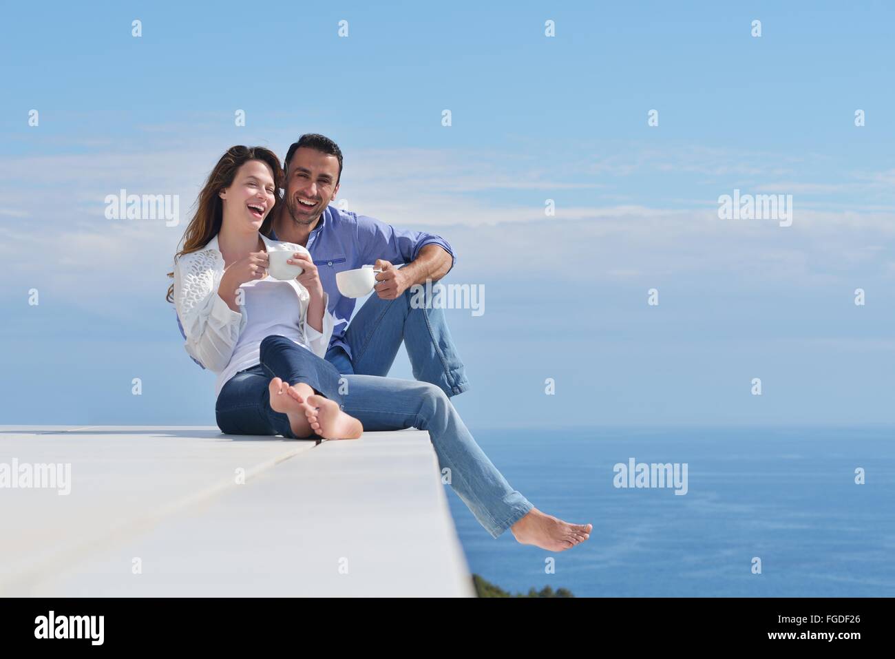 happy young romantic couple have fun relax Stock Photo - Alamy