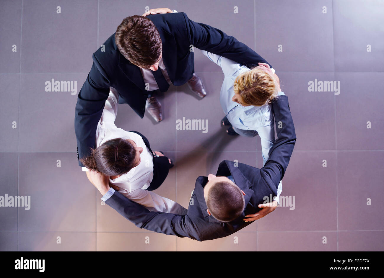 business people group joining hands Stock Photo - Alamy