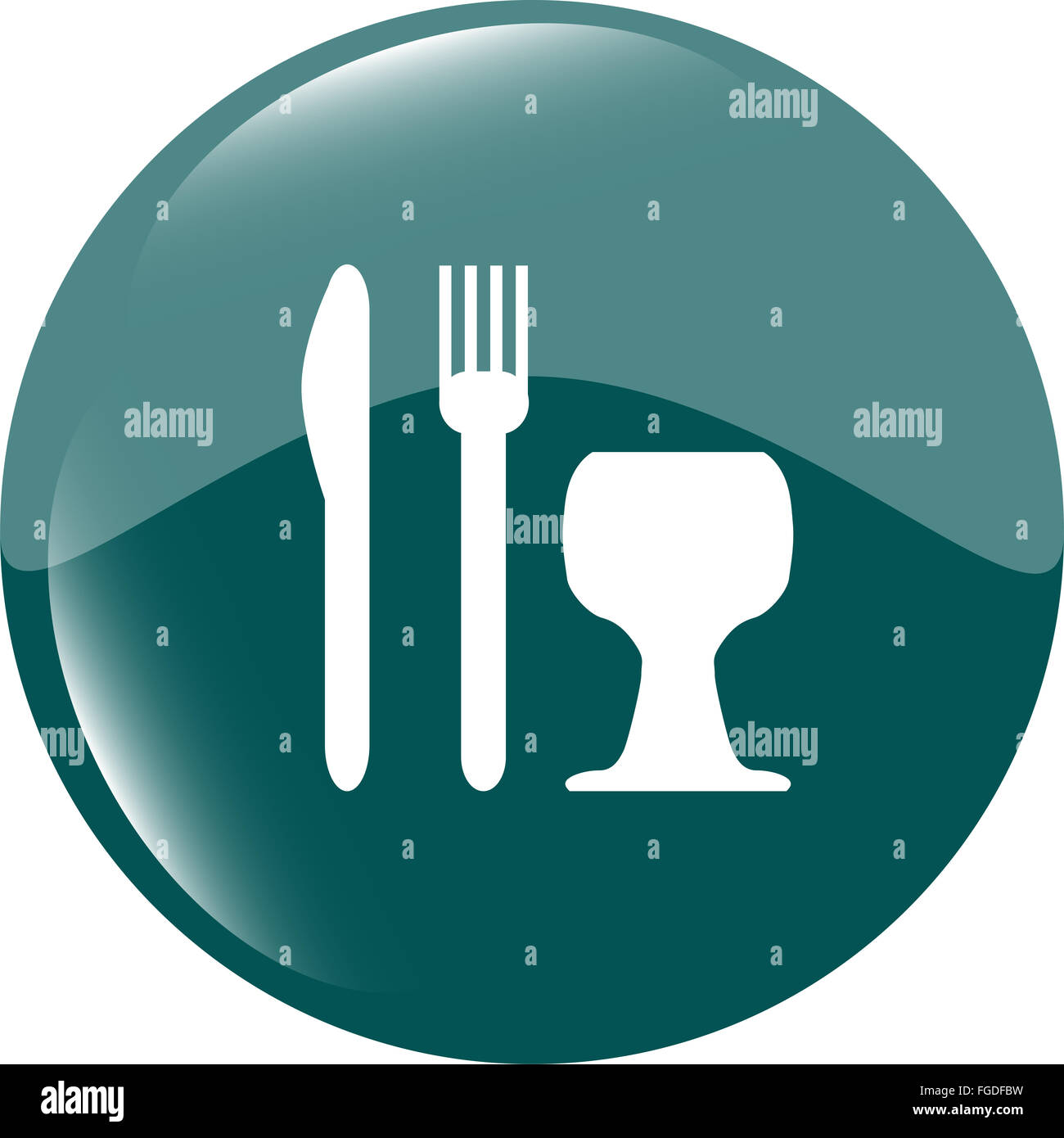 Eat sign icon. Cutlery symbol. Knife, fork and wineglass. Modern UI ...