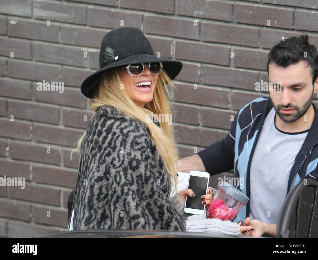 Sarah Harding looking very happy outside ITV Studios Featuring: Sarah ...