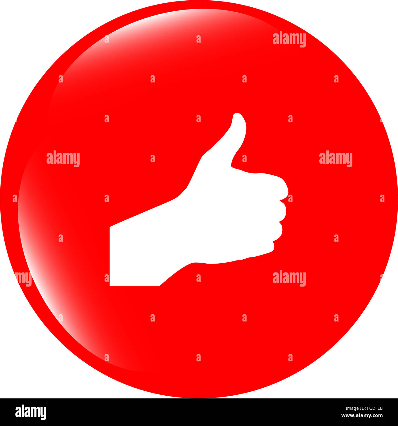 like icon button, web design element isolated on white Stock Photo - Alamy