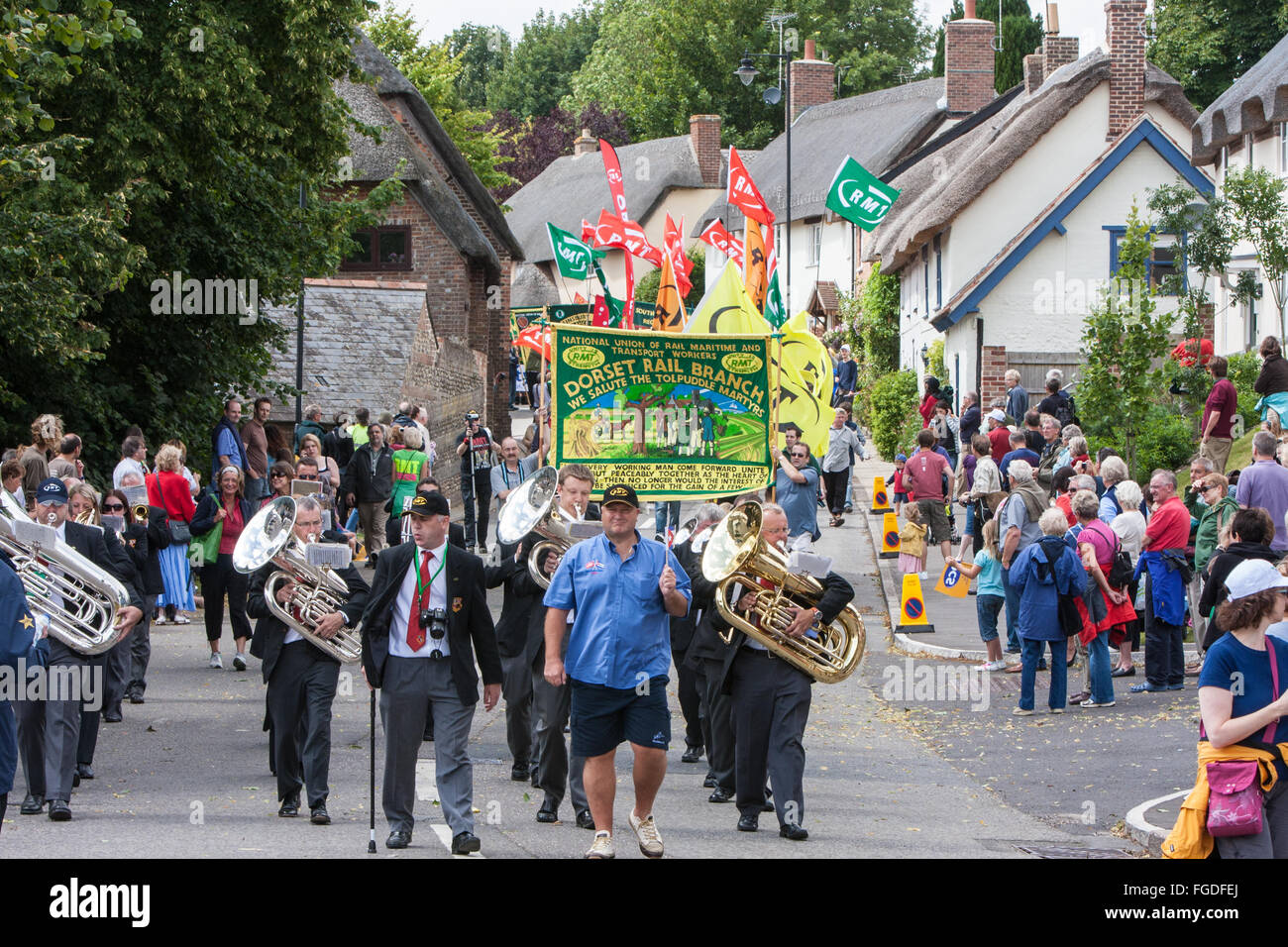 At Tolpuddle Martyrs Festival.Trade Union gathering rally held annually ...