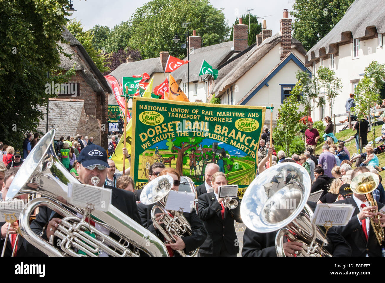 At Tolpuddle Martyrs Festival.Trade Union gathering rally held annually ...