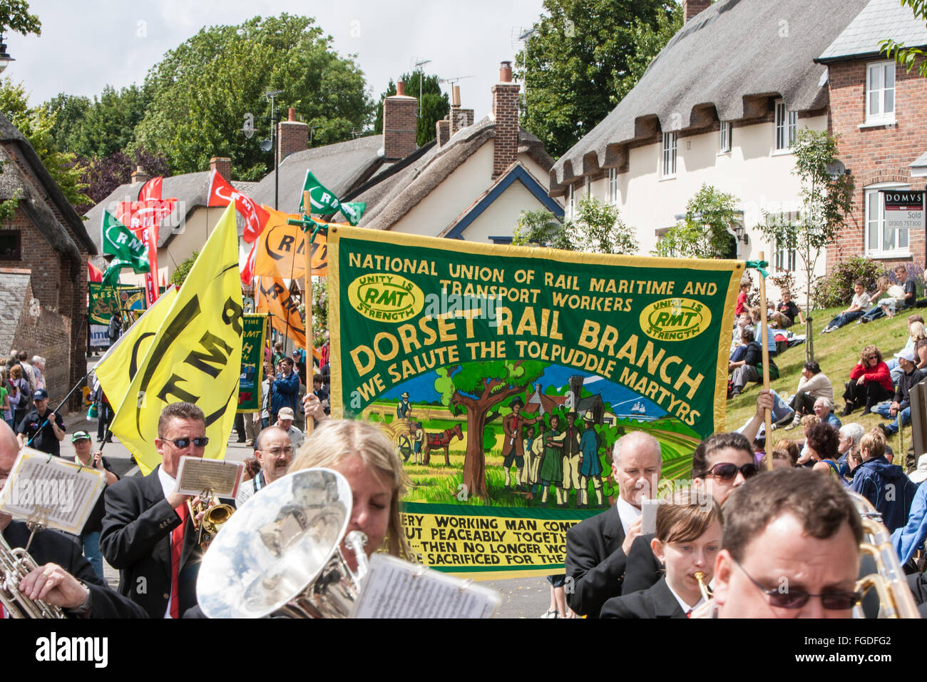 At Tolpuddle Martyrs Festival.Trade Union gathering rally held annually ...