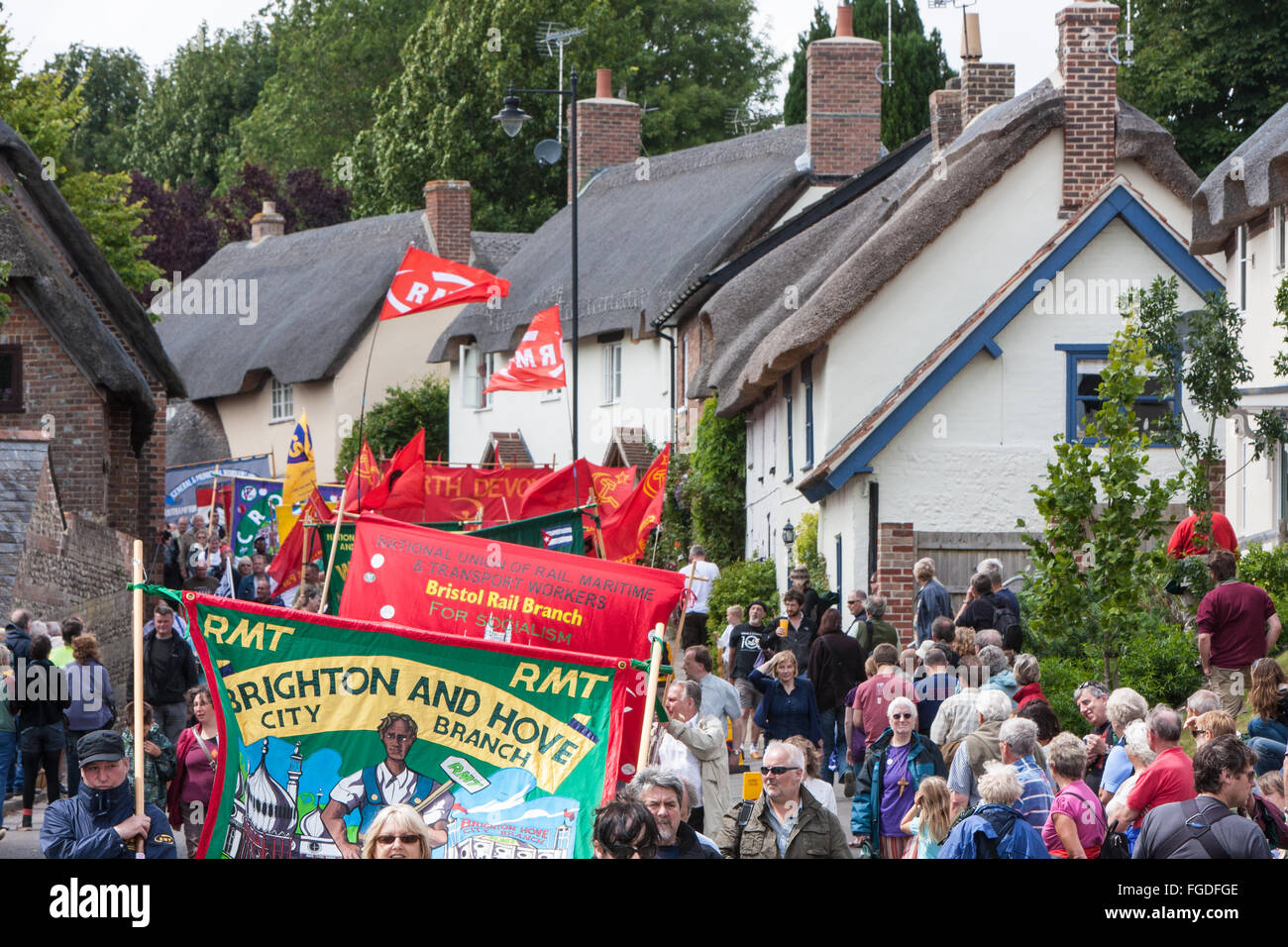 At Tolpuddle Martyrs Festival.Trade Union gathering rally held annually ...