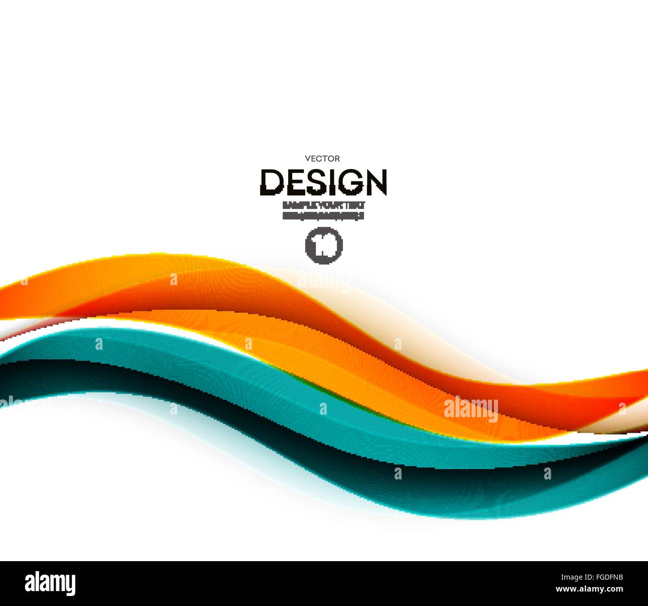 Abstract smooth wave motion illustration Stock Vector Image & Art - Alamy