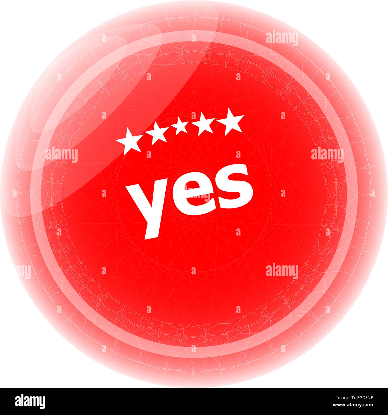 yes red rubber stamp over a white background Stock Photo - Alamy