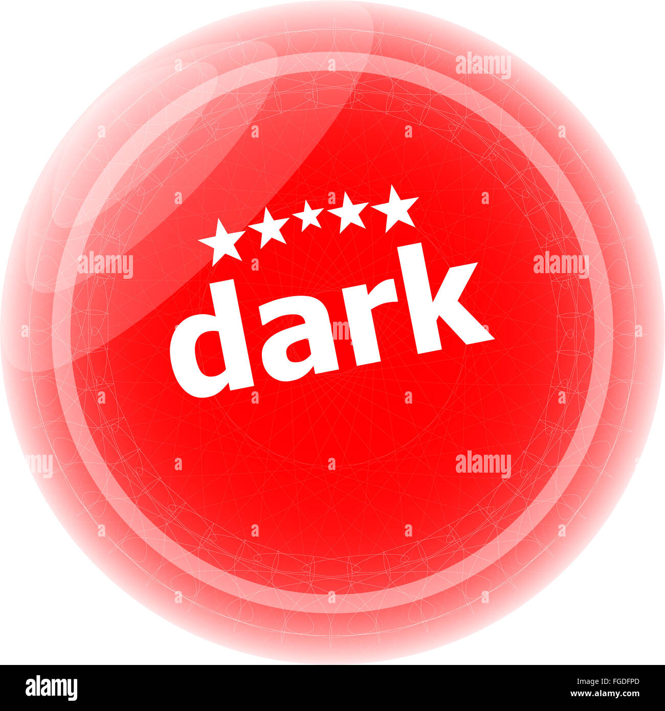 dark word red web button, label, icon Stock Photo - Alamy