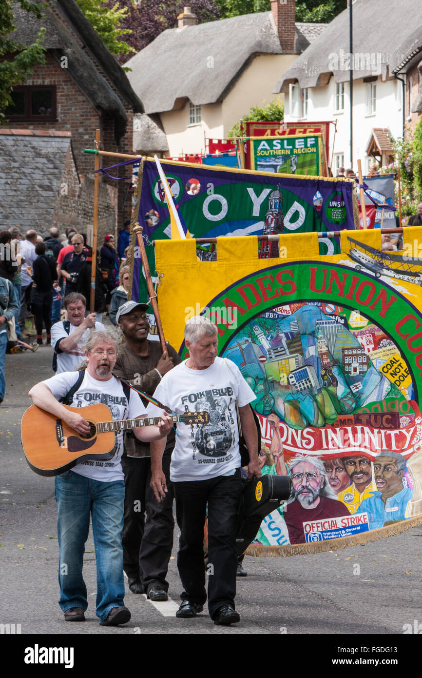 At Tolpuddle Martyrs Festival.Trade Union gathering rally held annually ...